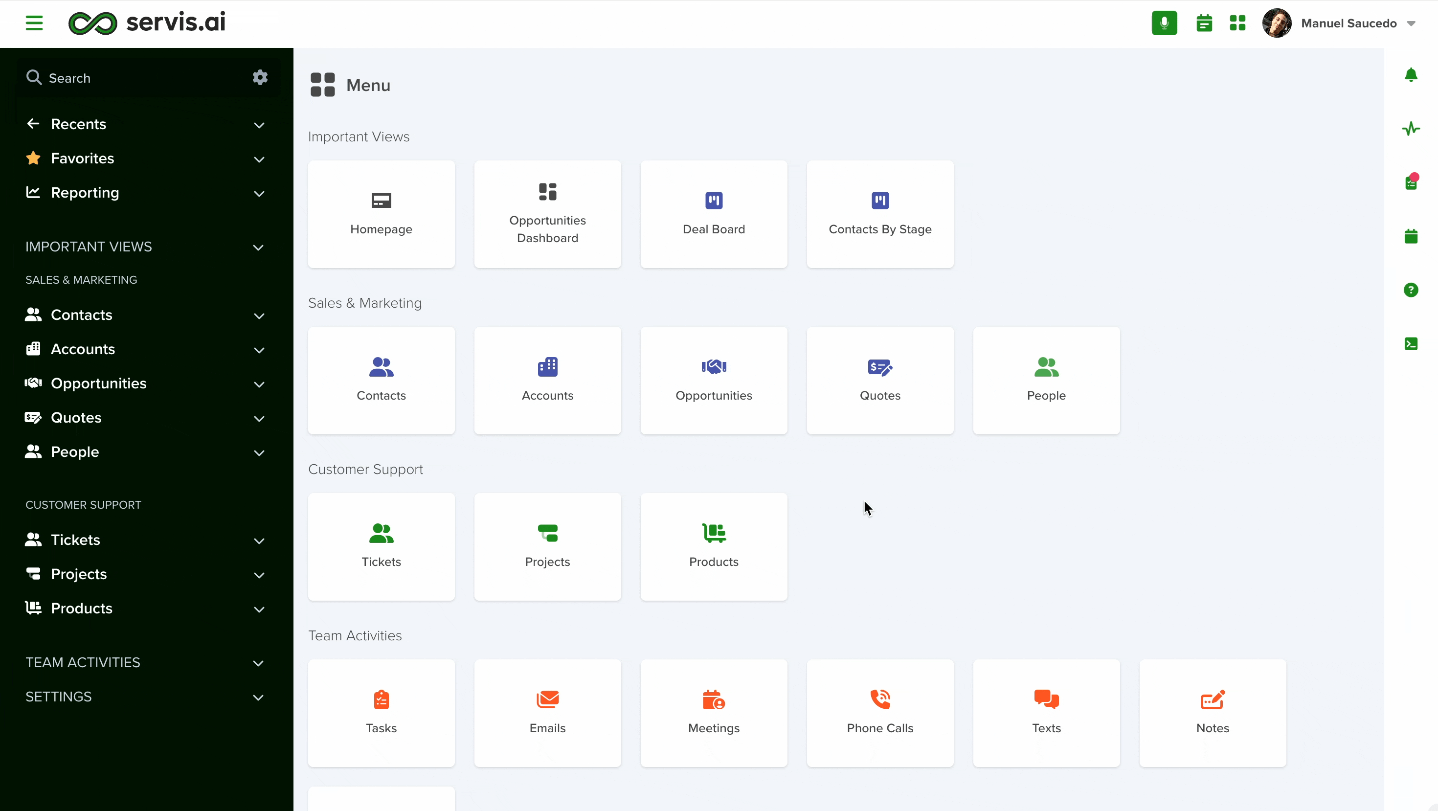 Card Configuration – Servis.ai