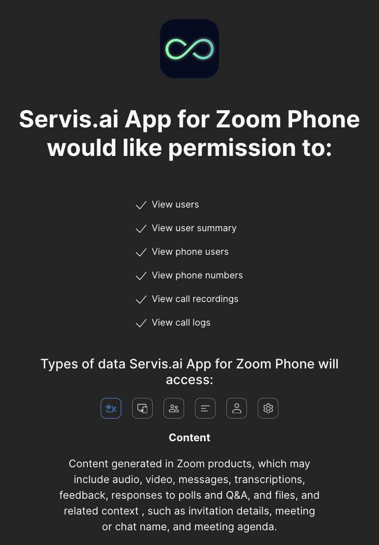 Zoom Phone VoIP Integration – Servis.ai